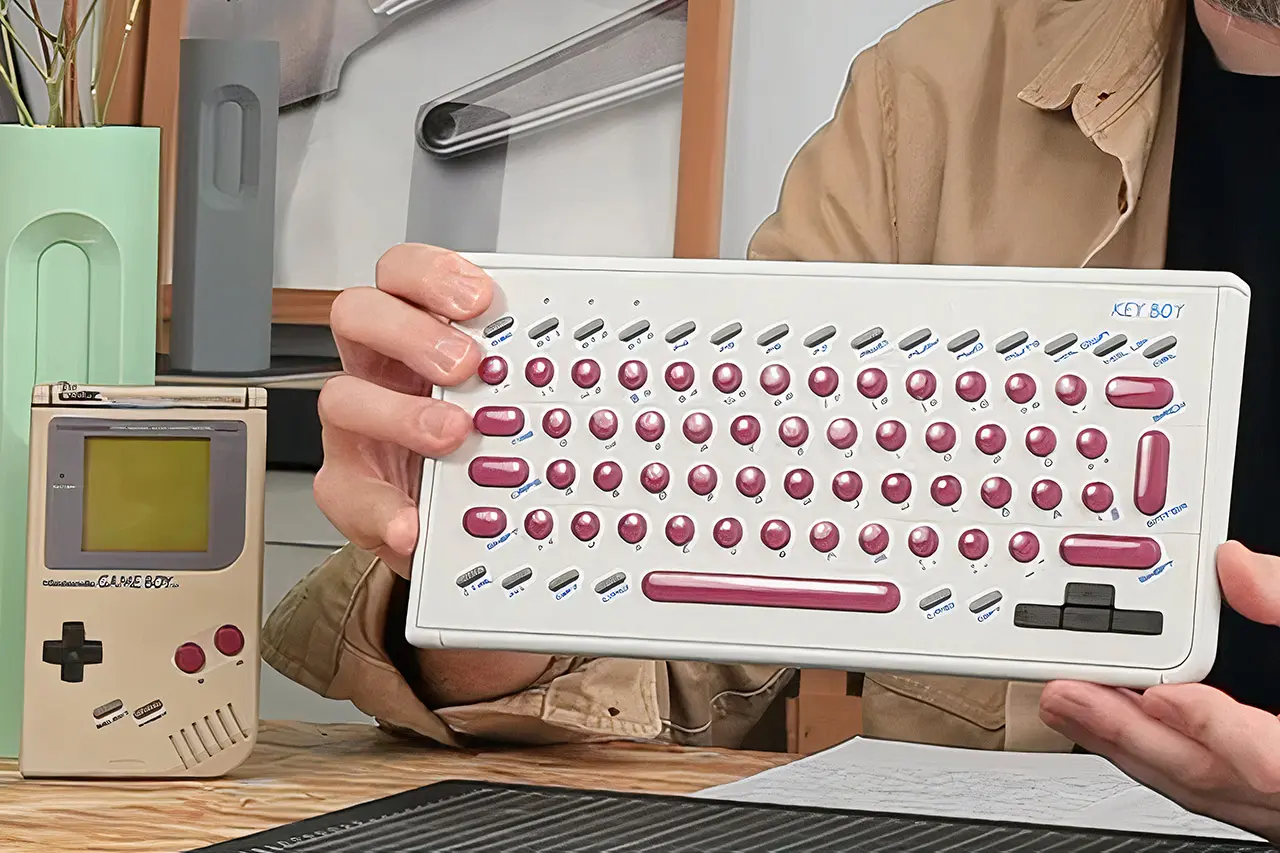 Retro Game Boy Keyboard Brings Nostalgia to Typing