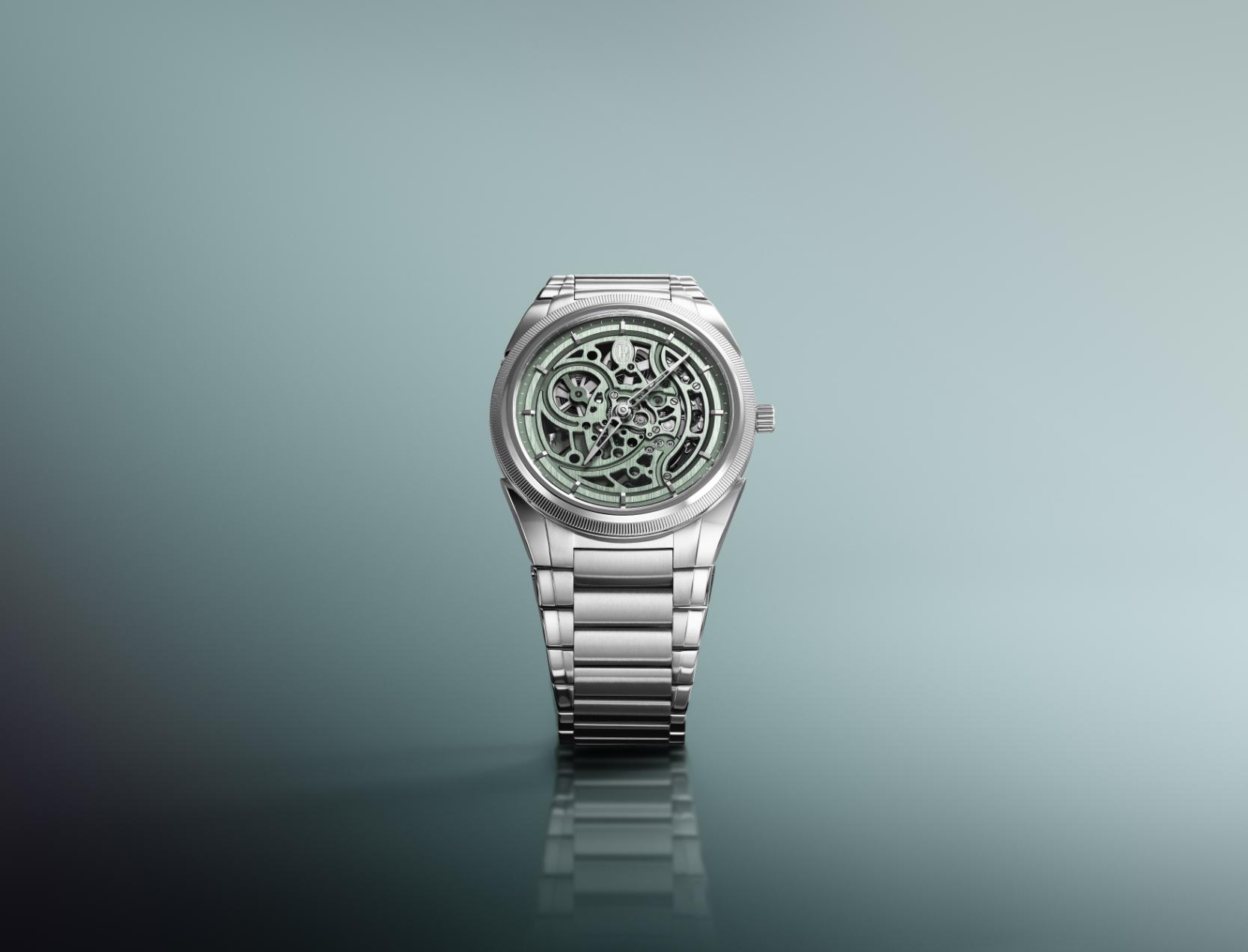 Tonda PF Skeleton in Slate Green Limited to 50 pieces